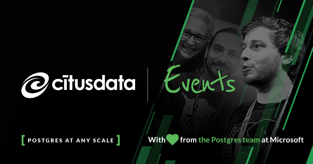 Upcoming & Past Events | Citus Data - Citus Data